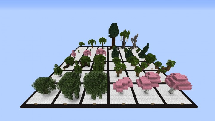 36 (More) Custom Trees Minecraft Map