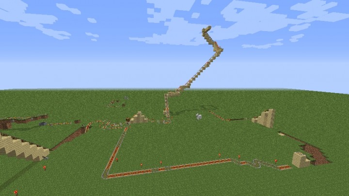 roller coaster Minecraft Map