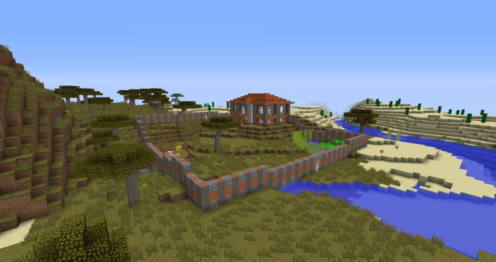 Survival Base + Zombie Spawner Minecraft Map