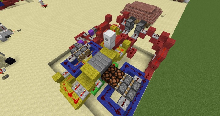 Floor block switcher 2x2 lamps [v2.0] Minecraft Map