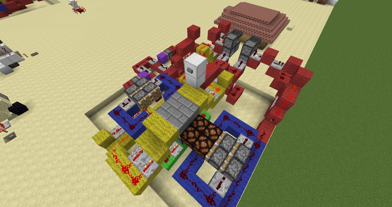 Floor block switcher 2x2 lamps [v2.0] Minecraft Map