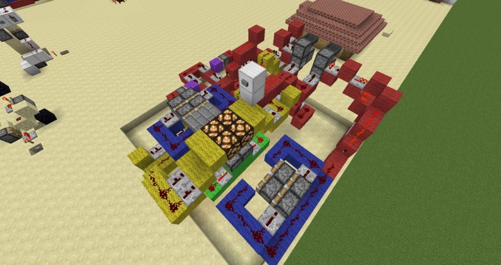 Floor block switcher 2x2 lamps [v2.0] Minecraft Map