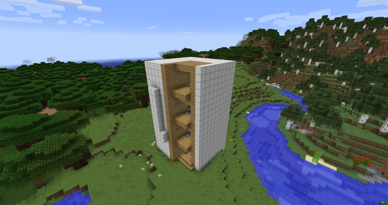 4 Floor Compact Redstone Elevator (1.8.x) Minecraft Map