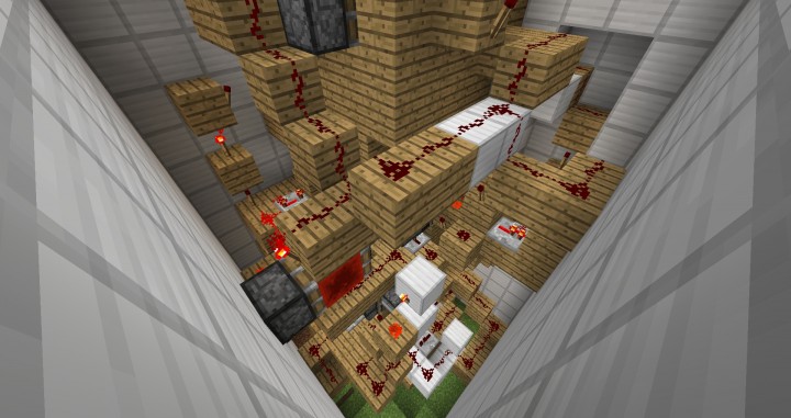 4 Floor Compact Redstone Elevator (1.8.x) Minecraft Map
