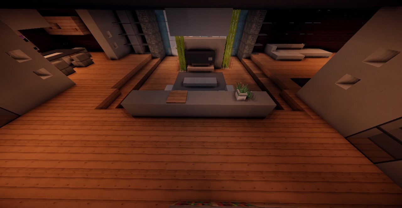Cyan || Modern house Minecraft Map