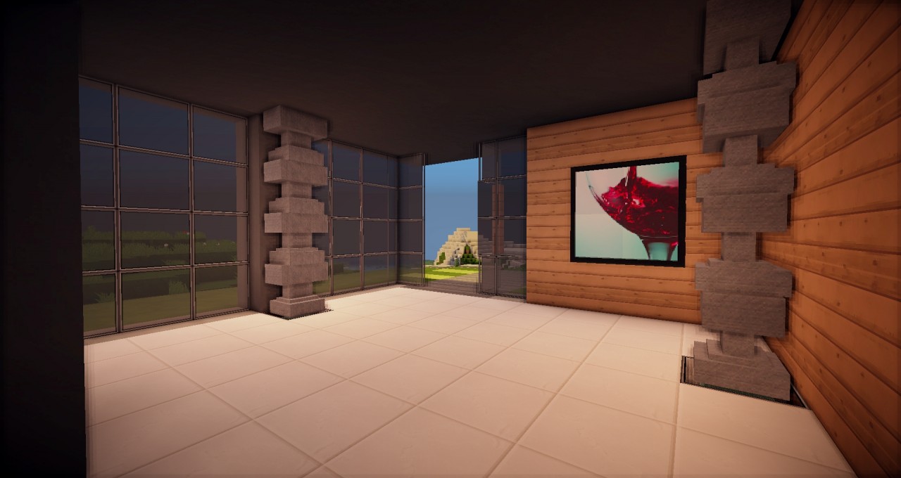 Minecraft Realistic Modern Home Two Minecraft Map