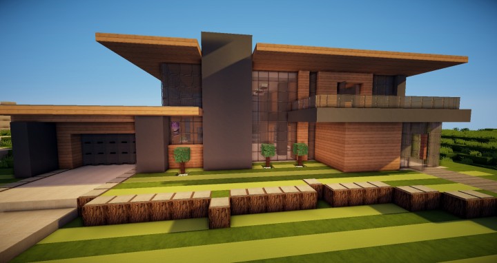 Minecraft Realistic Modern Home Two Minecraft Map
