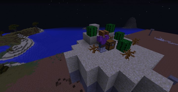 Desert Island Skyblock Minecraft Map