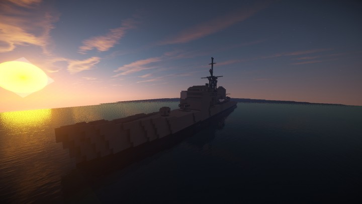 USS Ticonderoga (CG-47) Baseline I - Rocket Cruiser Minecraft Map