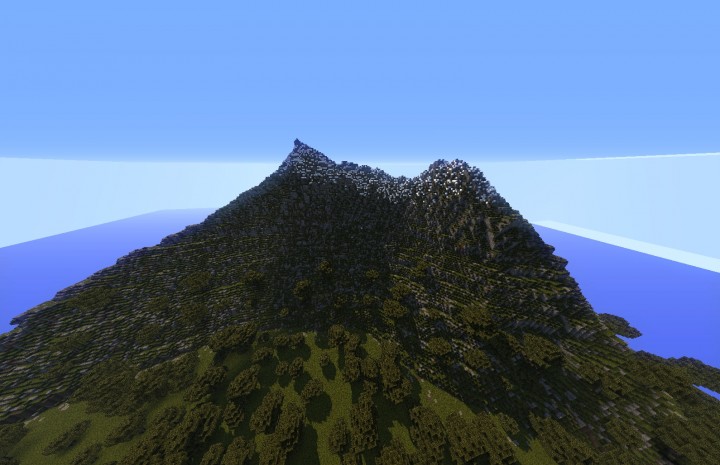 Mountain terraforming Minecraft Map