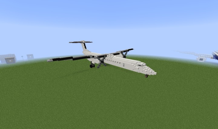 Bombardier Dash 8-Q400 [+ Download] Minecraft Map
