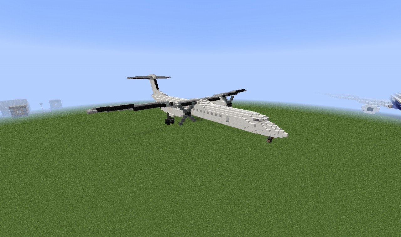 Bombardier Dash 8-Q400 [+ Download] Minecraft Map