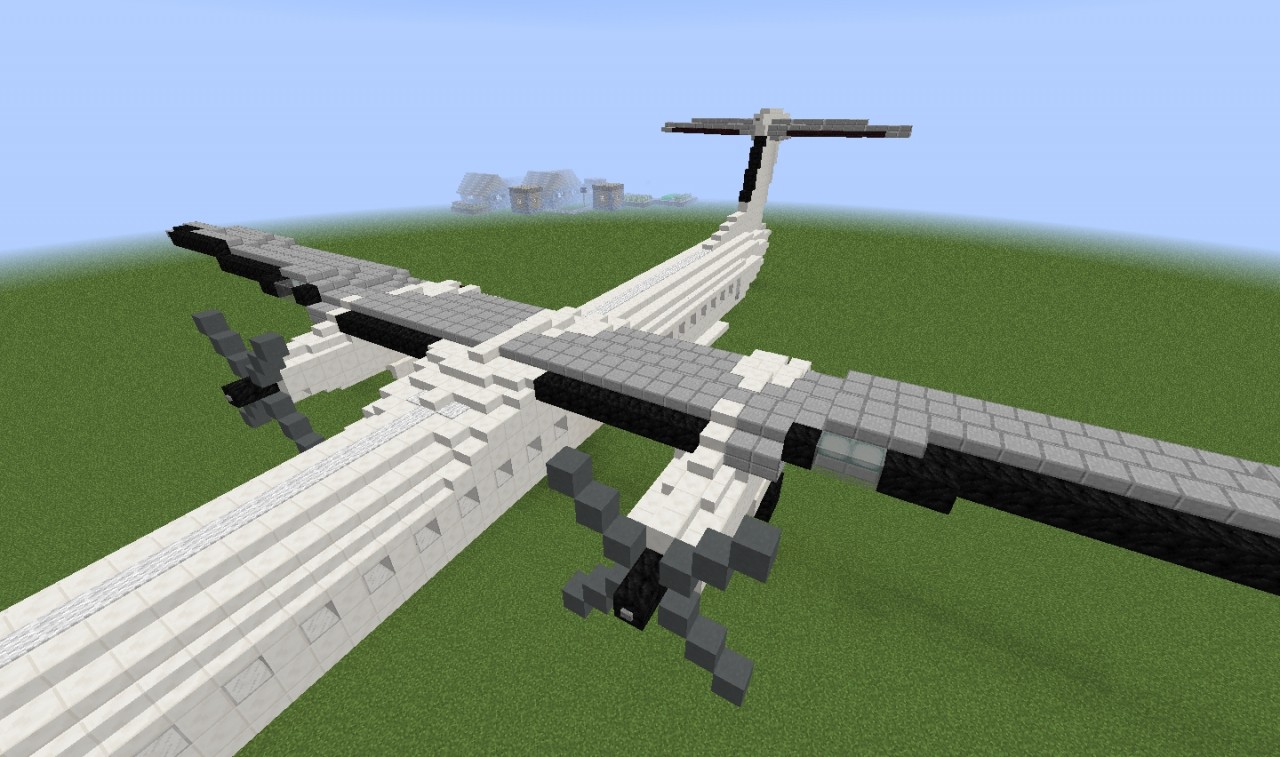Bombardier Dash 8-Q400 [+ Download] Minecraft Map