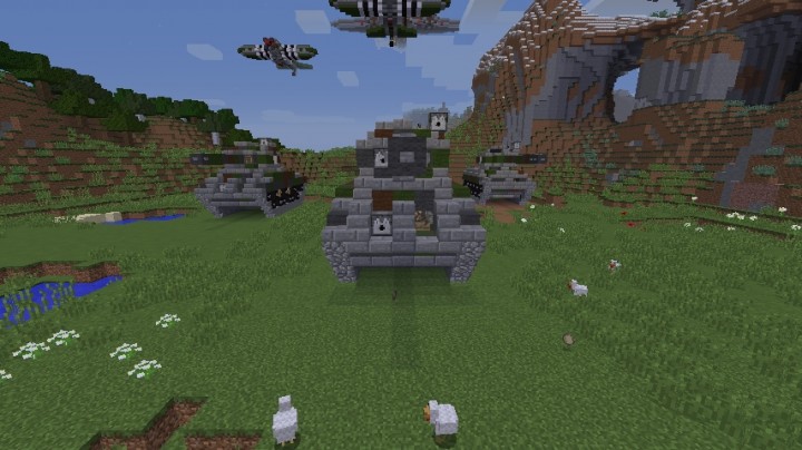 M4A3E8 Sherman "Easy Eight" and M36 Jackson Tank Destroyer Minecraft Map