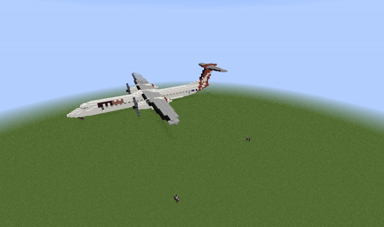 Bombardier Dash 8-Q400 [+ Download] Minecraft Map