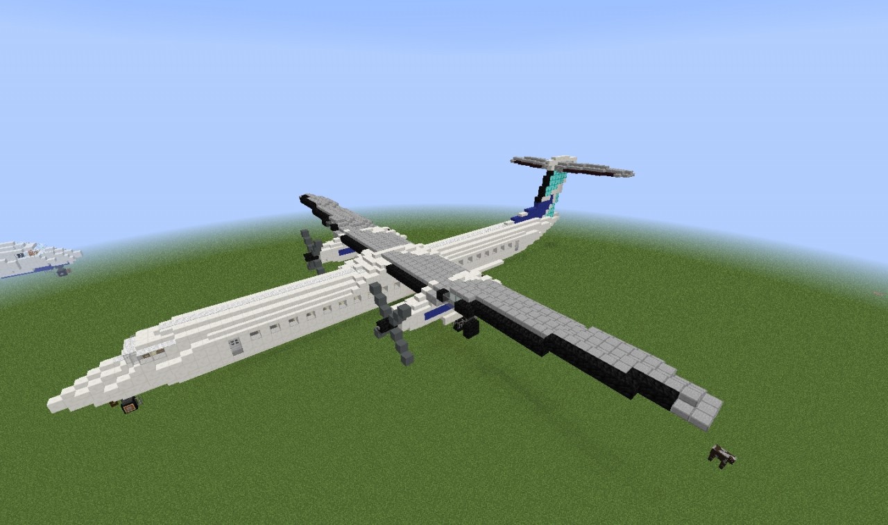 Bombardier Dash 8-Q400 [+ Download] Minecraft Map