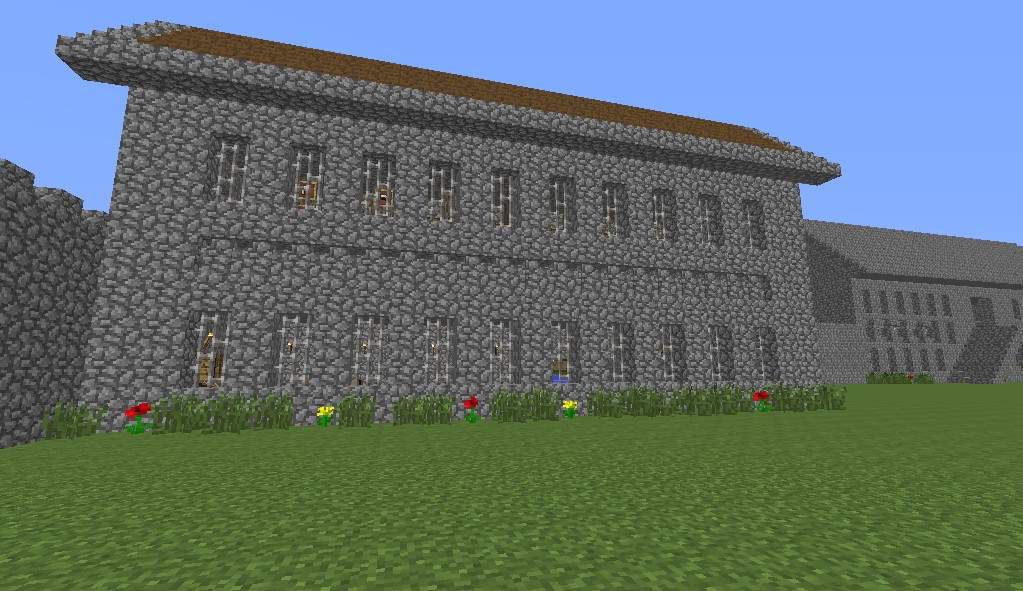 Fort with redstone cannons Minecraft Map