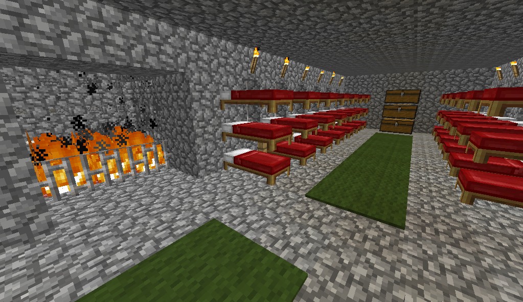 Fort with redstone cannons Minecraft Map