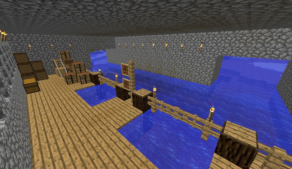 Fort with redstone cannons Minecraft Map