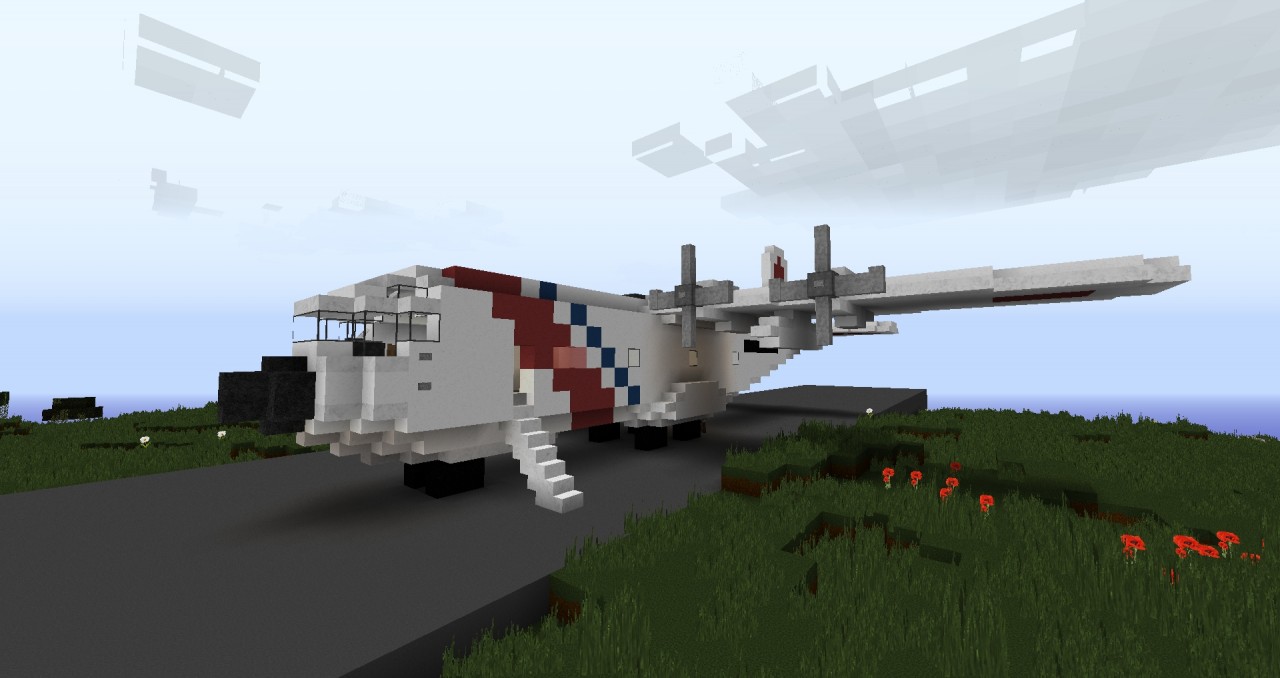 Lockheed Martin C-130 + HC-130 Hercules Minecraft Map
