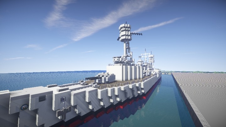 Minecraft Light Cruiser - USS Northampton CL-125 Minecraft Map