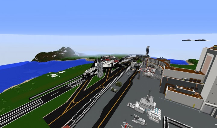 futuristic Military Base (Inspired By: Kerbal Space Program) Minecraft Map