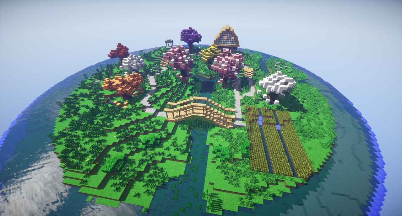Beautiful Garden Island Minecraft Map