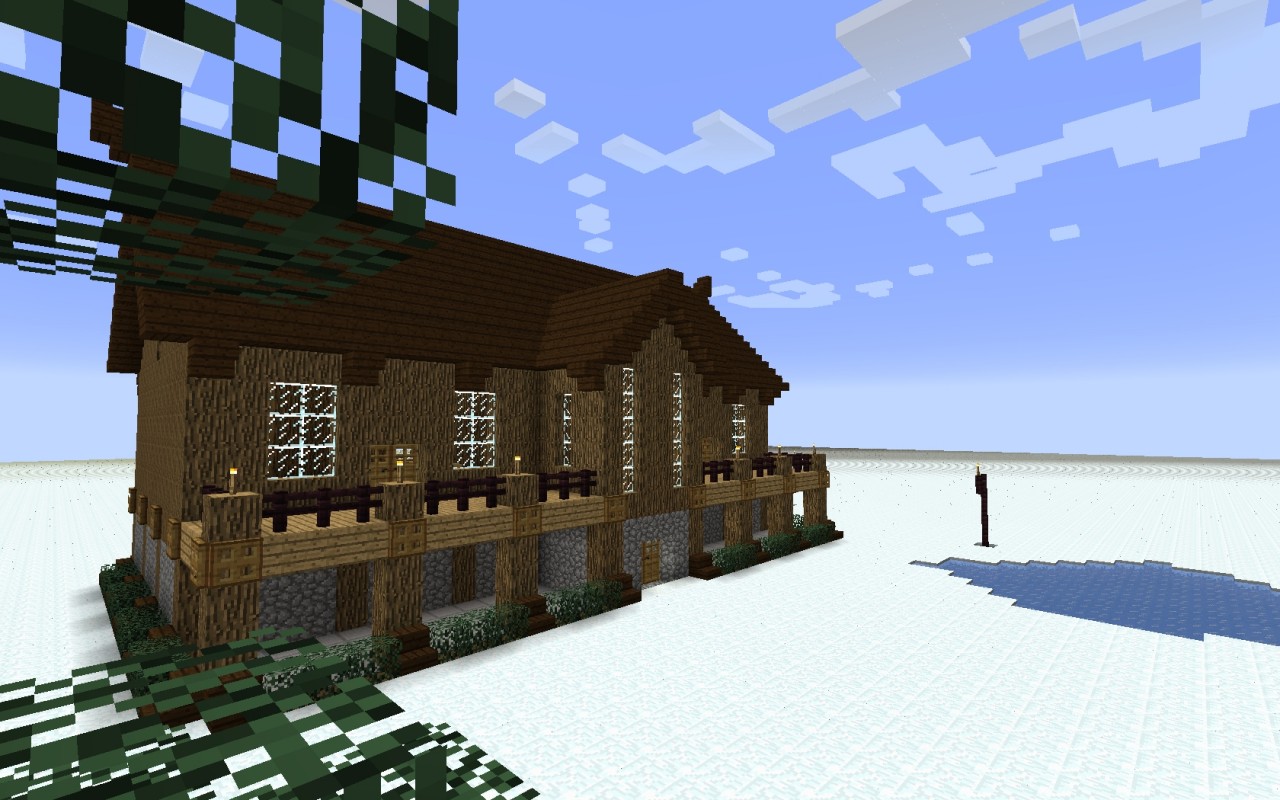 Small wooden mansion by TreXCro [Download] Minecraft Map