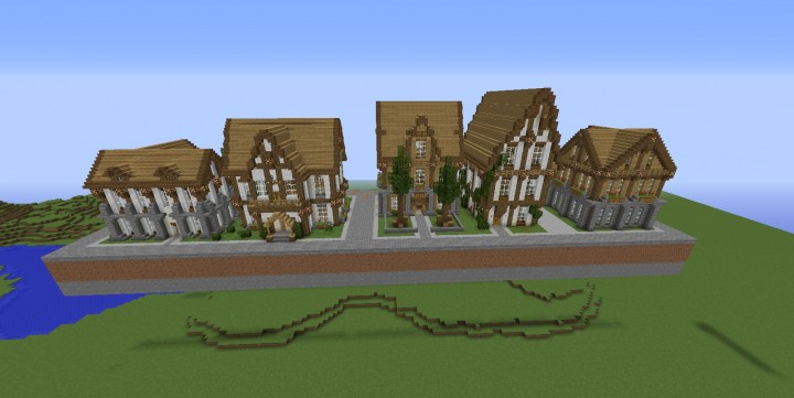Building Strip (Houses) Minecraft Map
