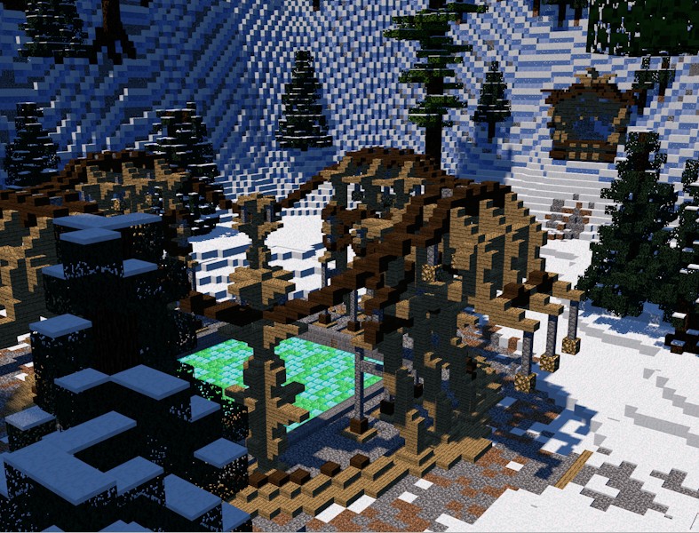 Minecraft build: PvP Arena Minecraft Map
