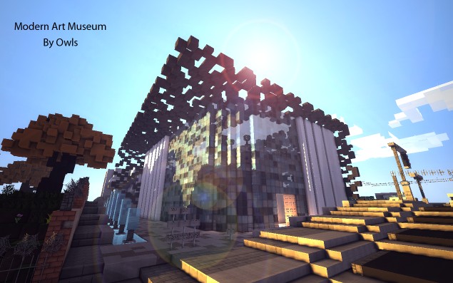 Modern Art Museum ( inspired by the Mucem ) Minecraft Map