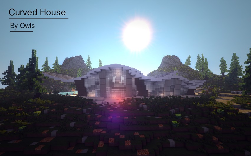 Curved House Minecraft Map
