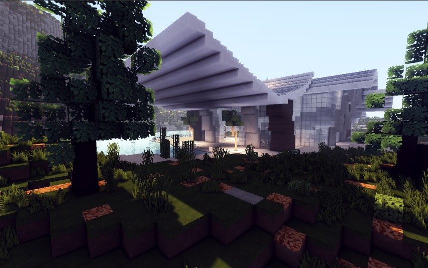 Curved House Minecraft Map