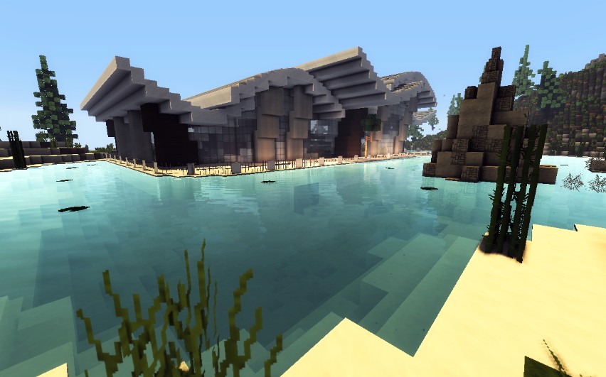 Curved House Minecraft Map