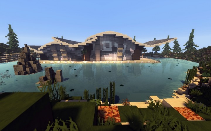 Curved House Minecraft Map