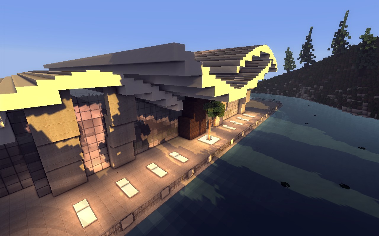 Curved House Minecraft Map