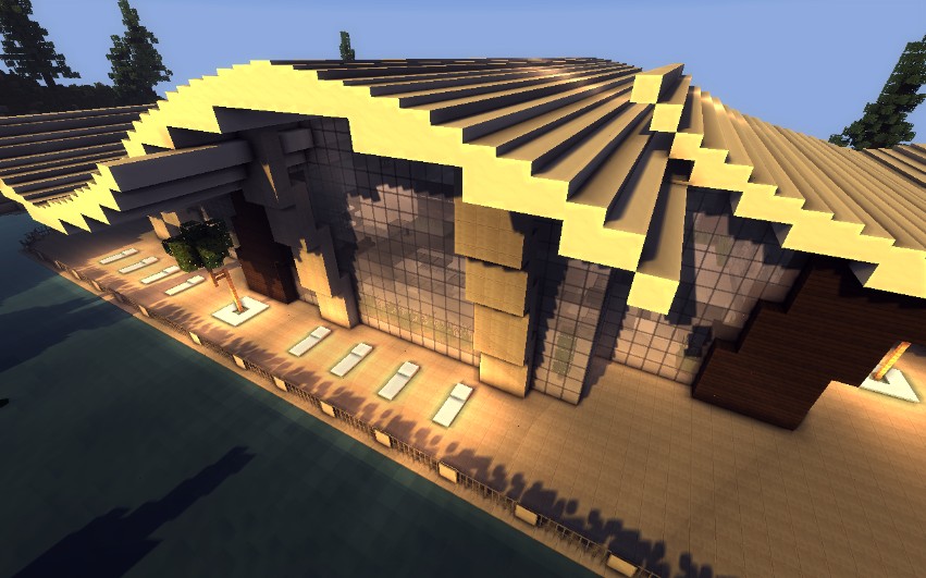 Curved House Minecraft Map