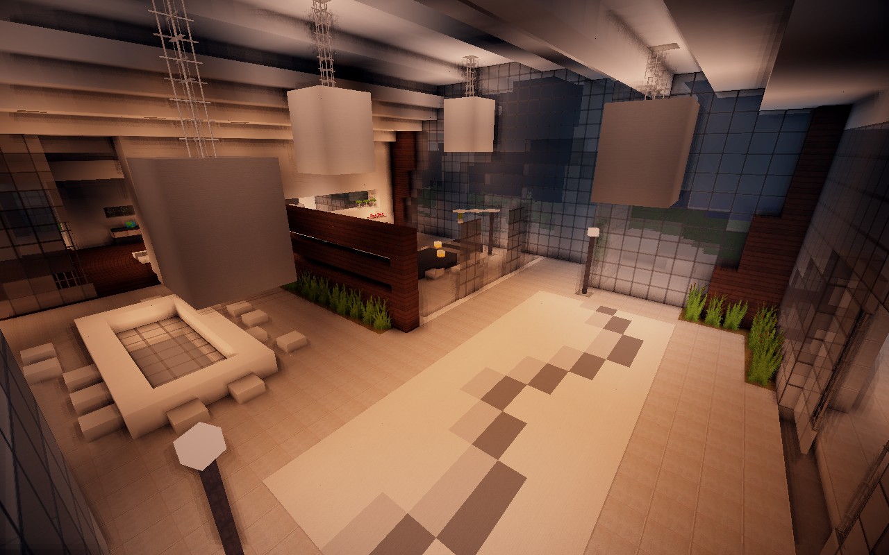 Curved House Minecraft Map