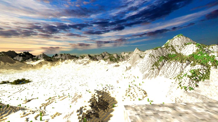 Realistic desert and mountain terrain ( 250 sub special ) Minecraft Map