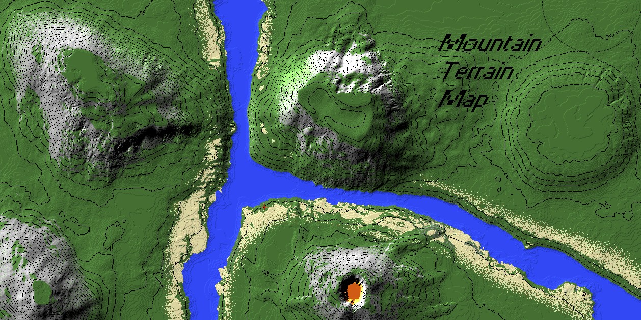 Mountain Terrain Map Minecraft Project