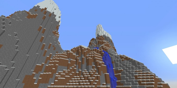 Snowy Mountain Minecraft Map