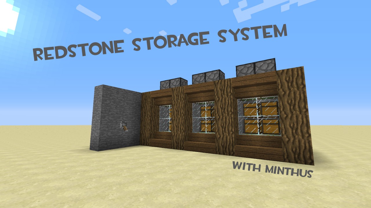 Efficient Piston storage! Minecraft Map