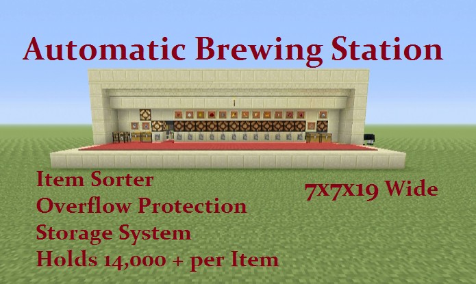Tutorial : Automatic Brewing Station + Item Sorter + Huge Storage & MORE... Minecraft Map
