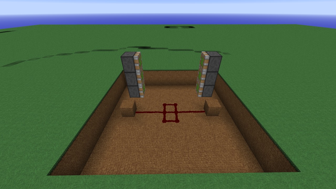 3x2 redstone door Minecraft Map