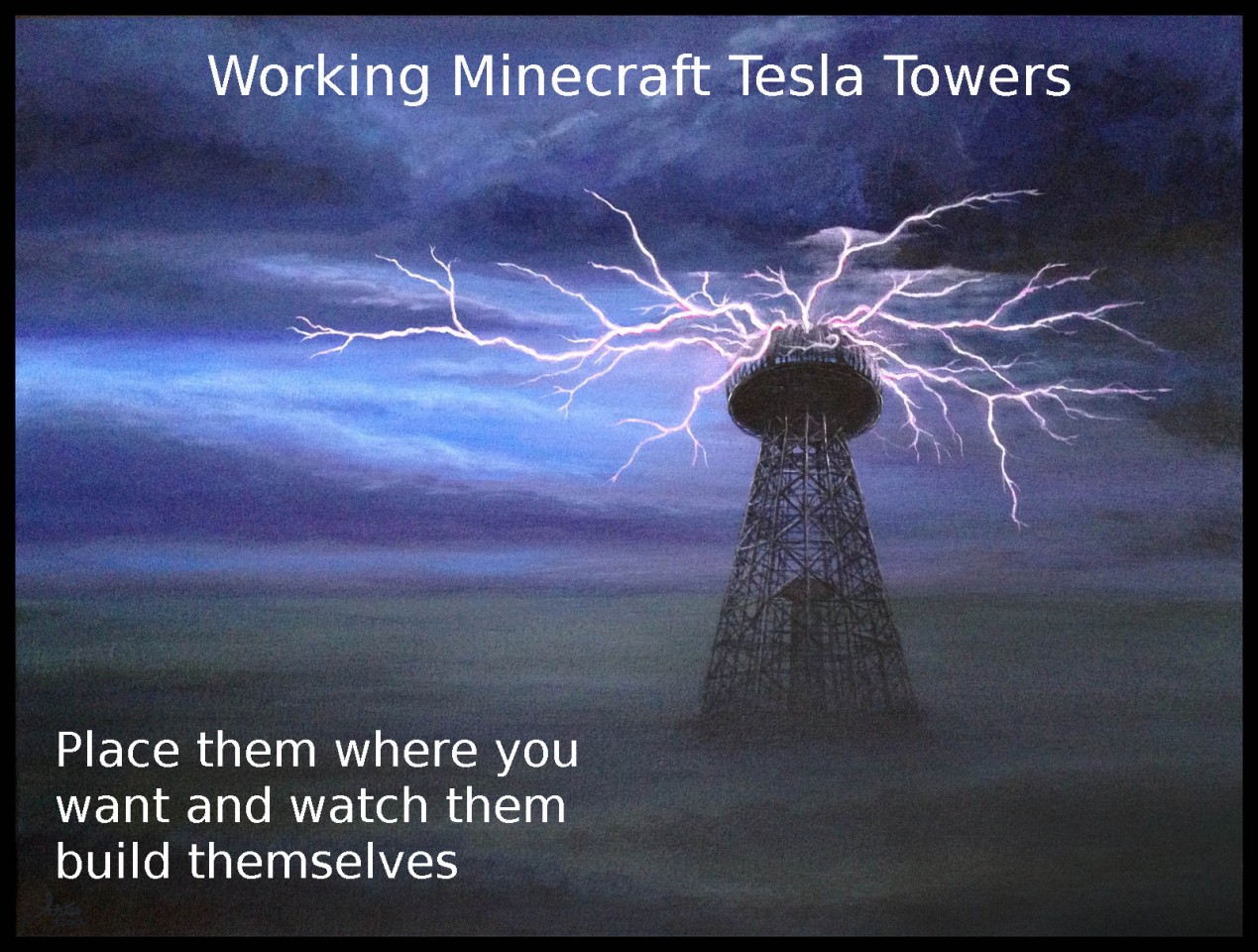 Working Tesla Towers in Vanilla Minecraft! Place them where you want ...