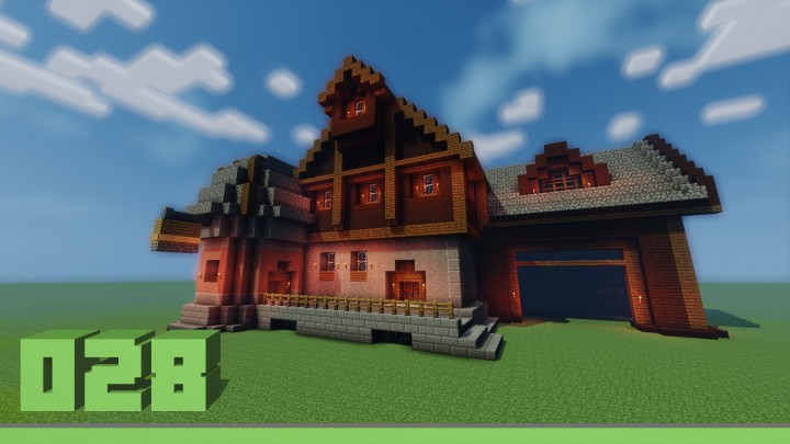 Merchant house with barn Minecraft Map