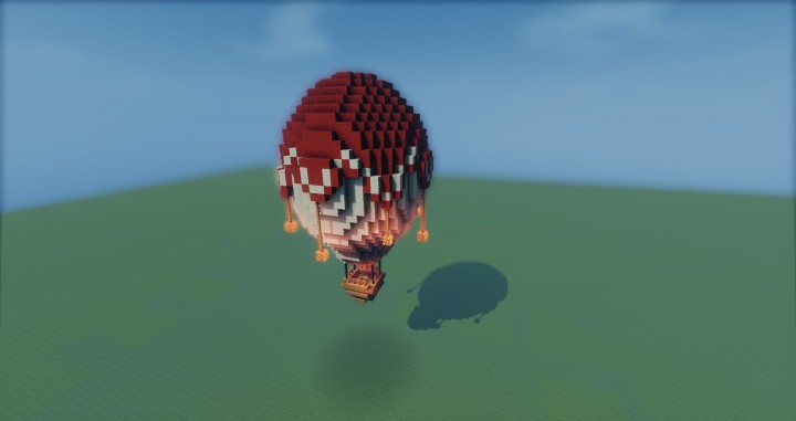 Small hot-air balloon Minecraft Map