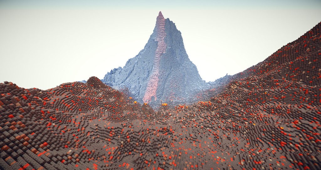 RPG Welt (World) - Vulkan mit Landschaft (Volcano landscape) Minecraft Map