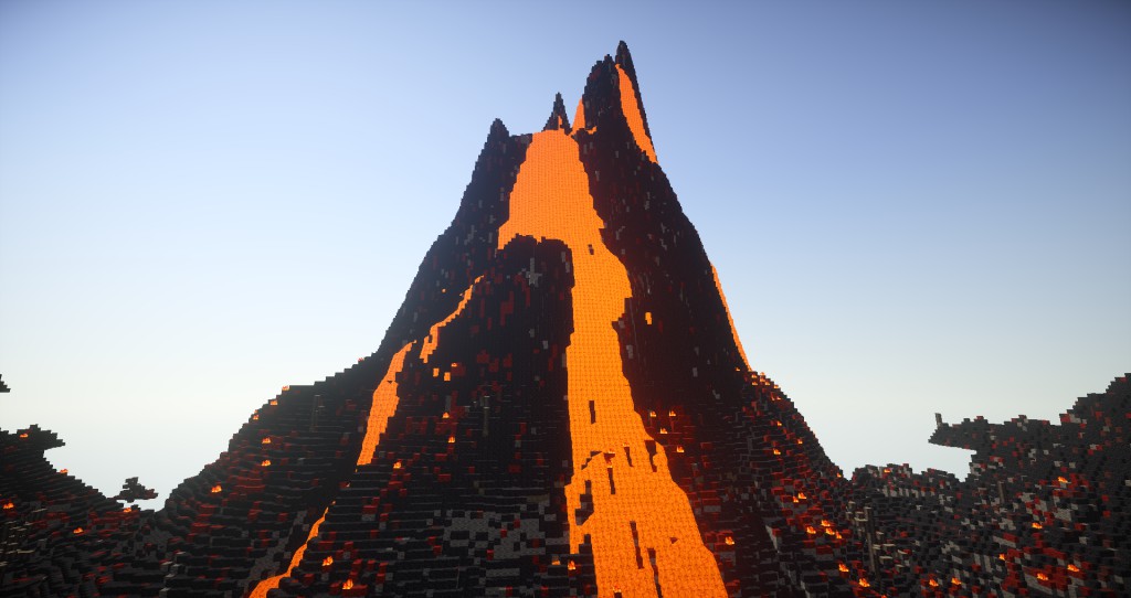 RPG Welt (World) - Vulkan mit Landschaft (Volcano landscape) Minecraft Map