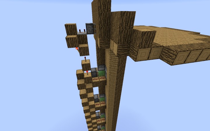 Very Compact Slime Block Elevator Minecraft Map